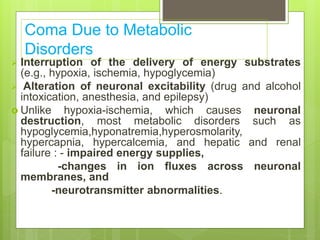 Clinical path phys(neurologic coma) | PPTX