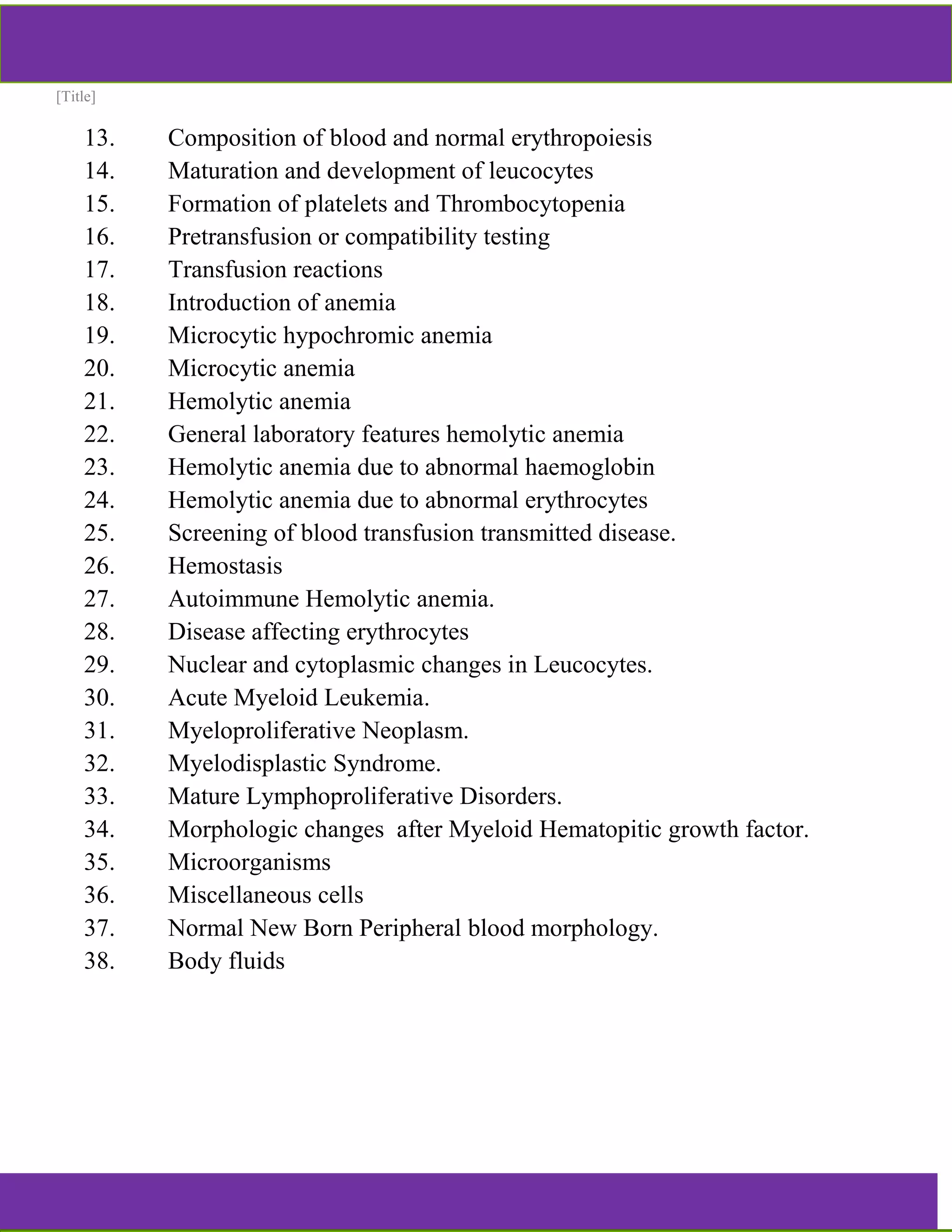 Clinical pathology Notes | PDF
