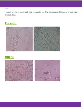 Clinical pathology Notes | PDF