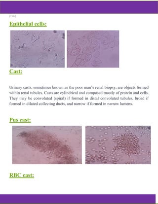 Clinical pathology Notes | PDF