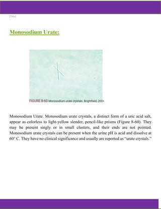 Clinical pathology Notes | PDF