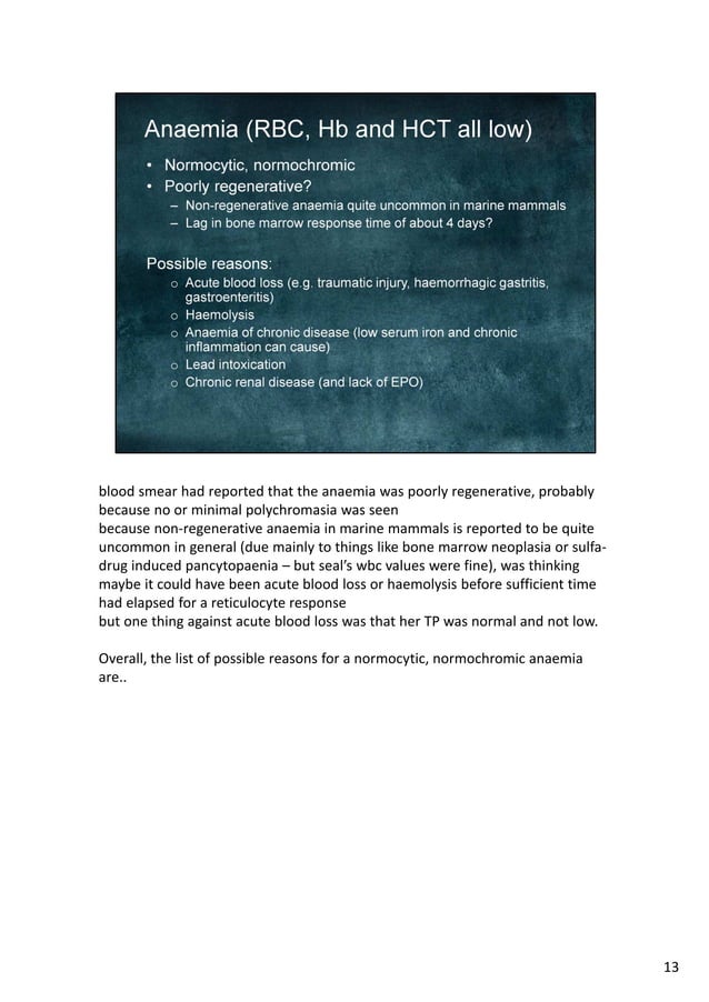 Clinical pathology case presentation | PDF | Blood Disorders | Diseases ...