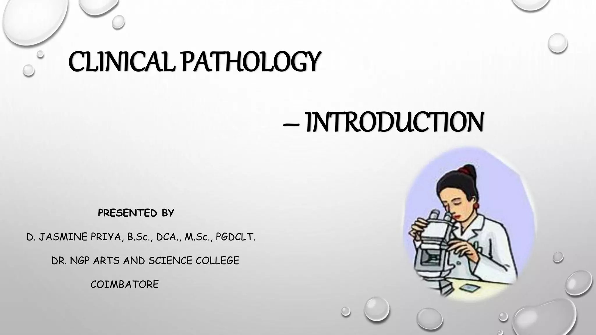 Clinical pathology ppt | PPTX