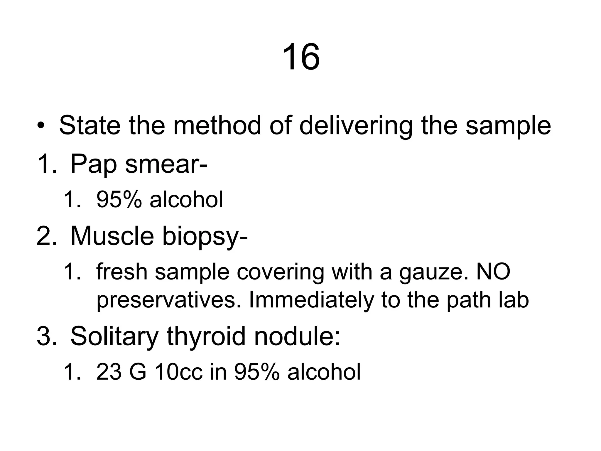 Clinical pathology spots for final MBBS | PDF
