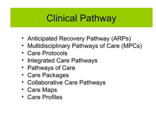 Clinical pathway & cot selasa | PPT