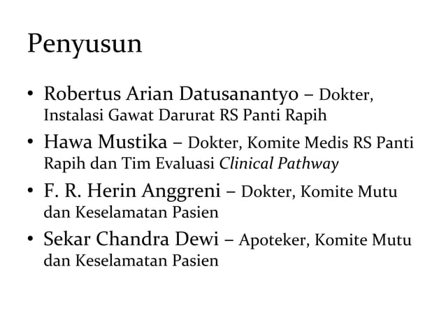 Clinical Pathway: Apa, Mengapa, dan Bagaimana? | PDF