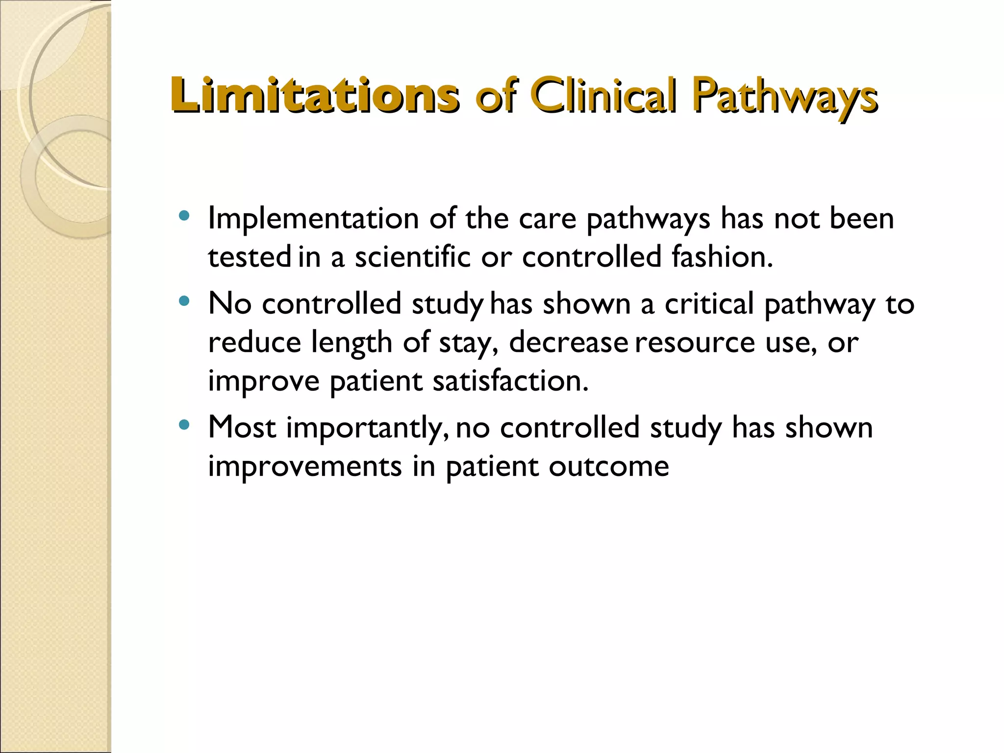 Clinical Pathways | PPT