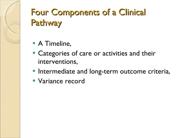 Clinical Pathways | PPT | Healthcare Industry | Industries