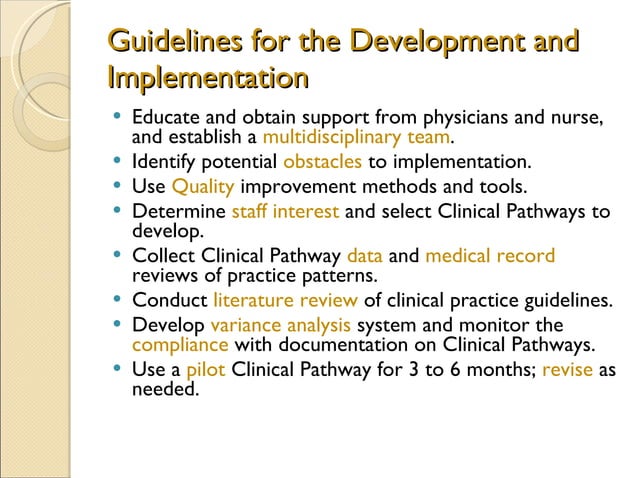 Clinical Pathways | PPT | Healthcare Industry | Industries