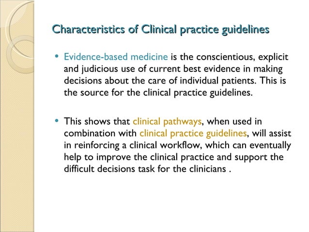 Clinical Pathways | PPT | Healthcare Industry | Industries