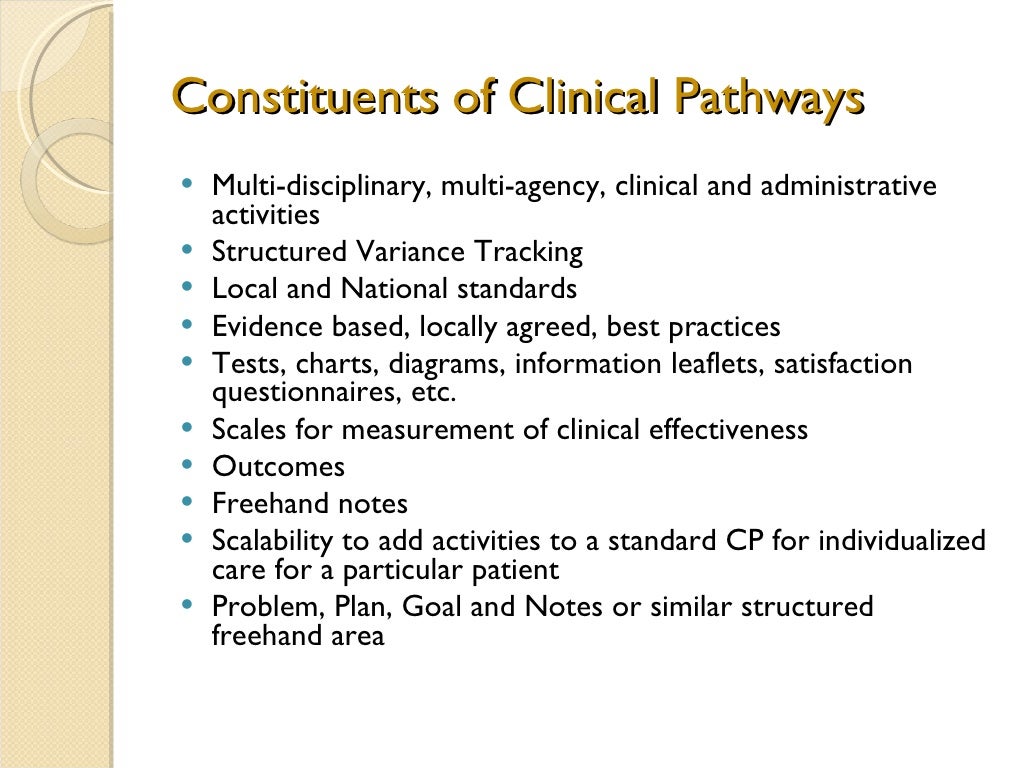 Clinical Pathways