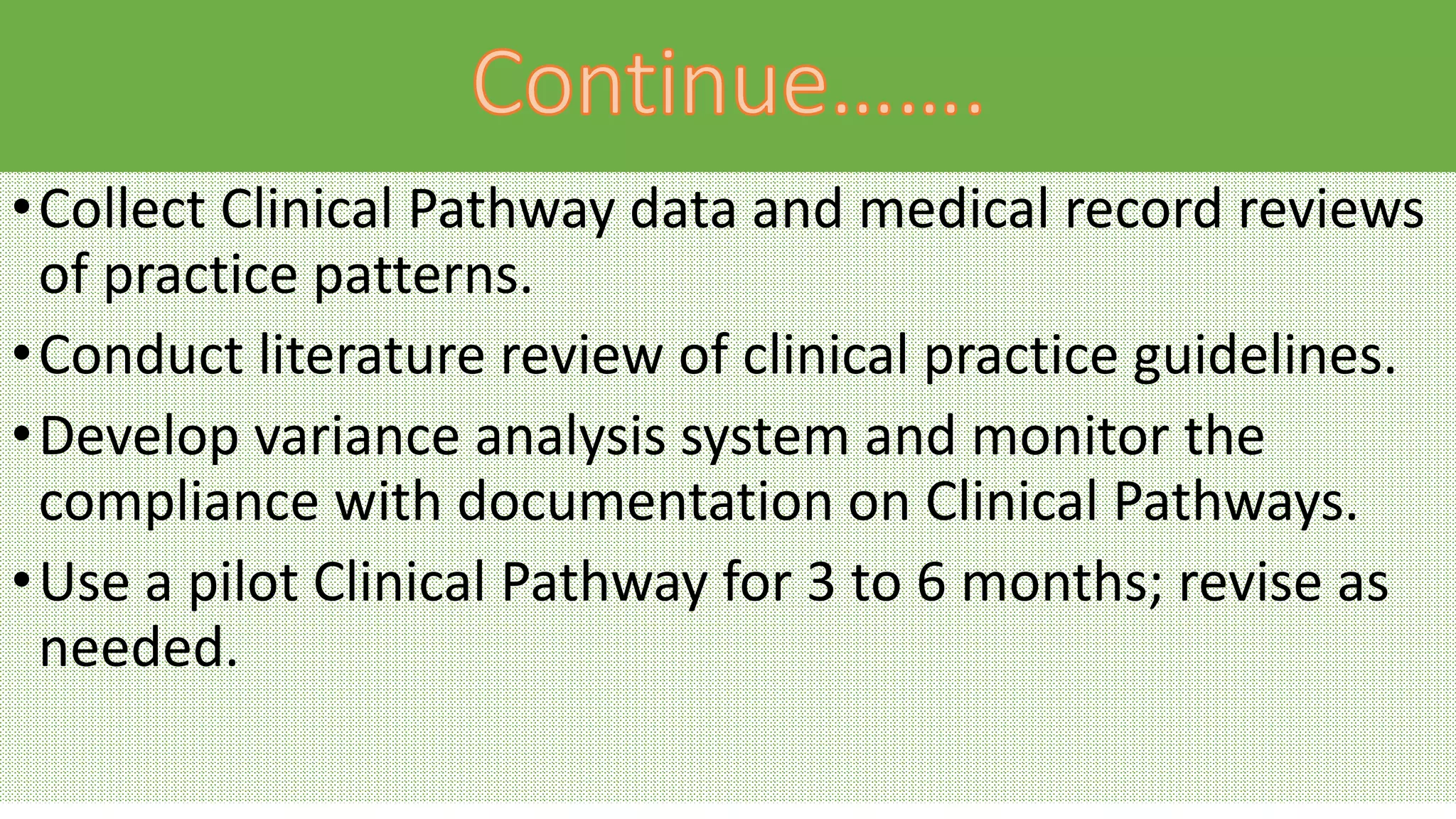 Clinical pathways | PPTX