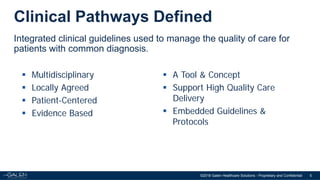 Clinical pathways implementing tools to accelerate performance in ...