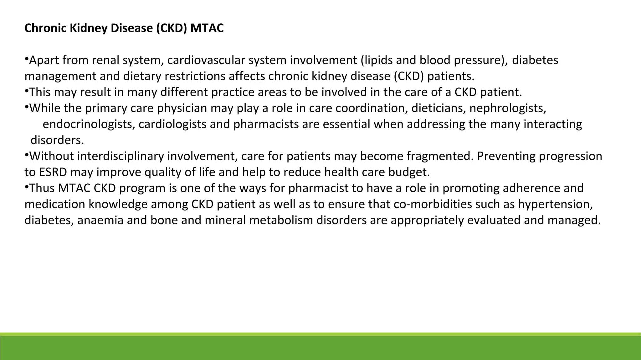 Clinical pharmacist in TB & Renal Ward | PPT