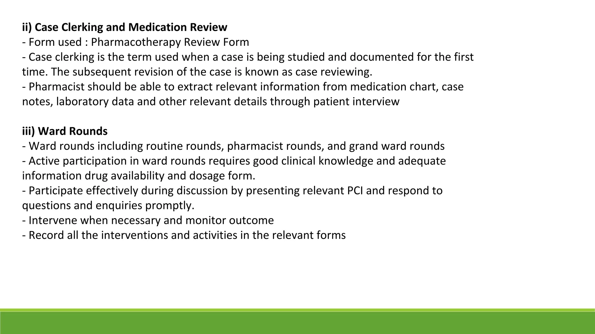 Clinical pharmacist in TB & Renal Ward | PPT