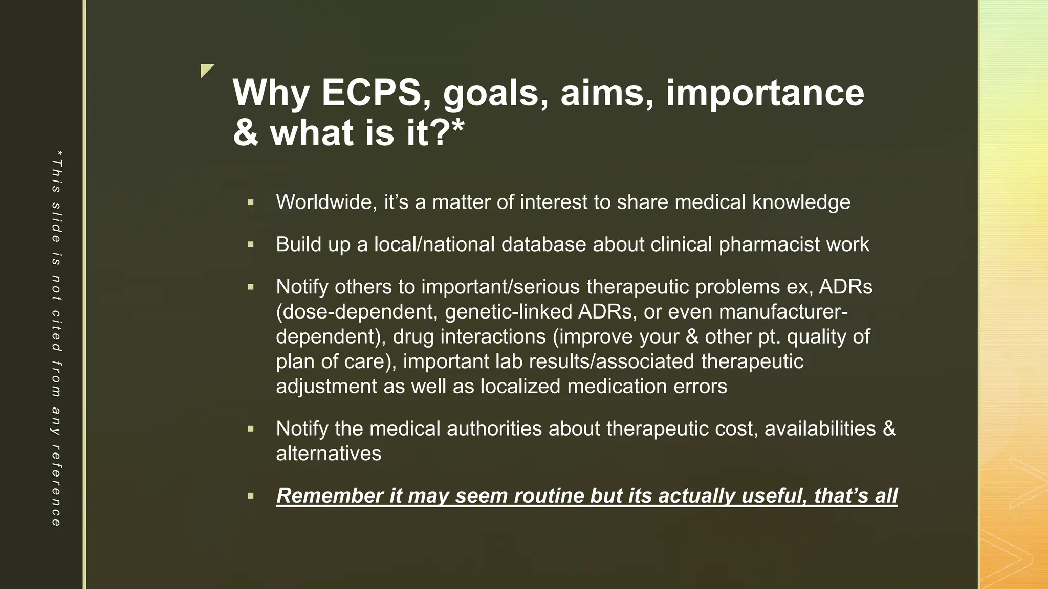 Clinical pharmacists’ sheet & ECPS.pptx