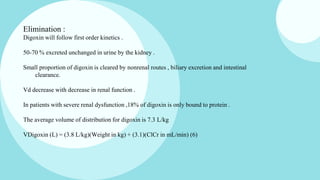 Clinical pharmacokinetic aspects of digoxin | PPT