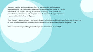 Clinical pharmacokinetic aspects of digoxin | PPT