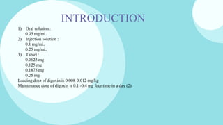Clinical pharmacokinetic aspects of digoxin | PPT
