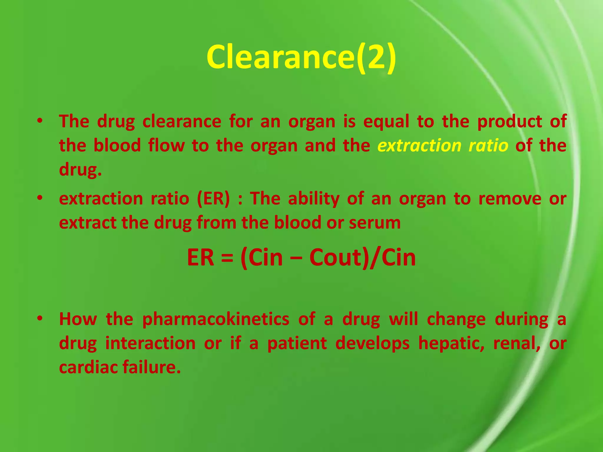 Clinical pharmacokinetics | PPTX
