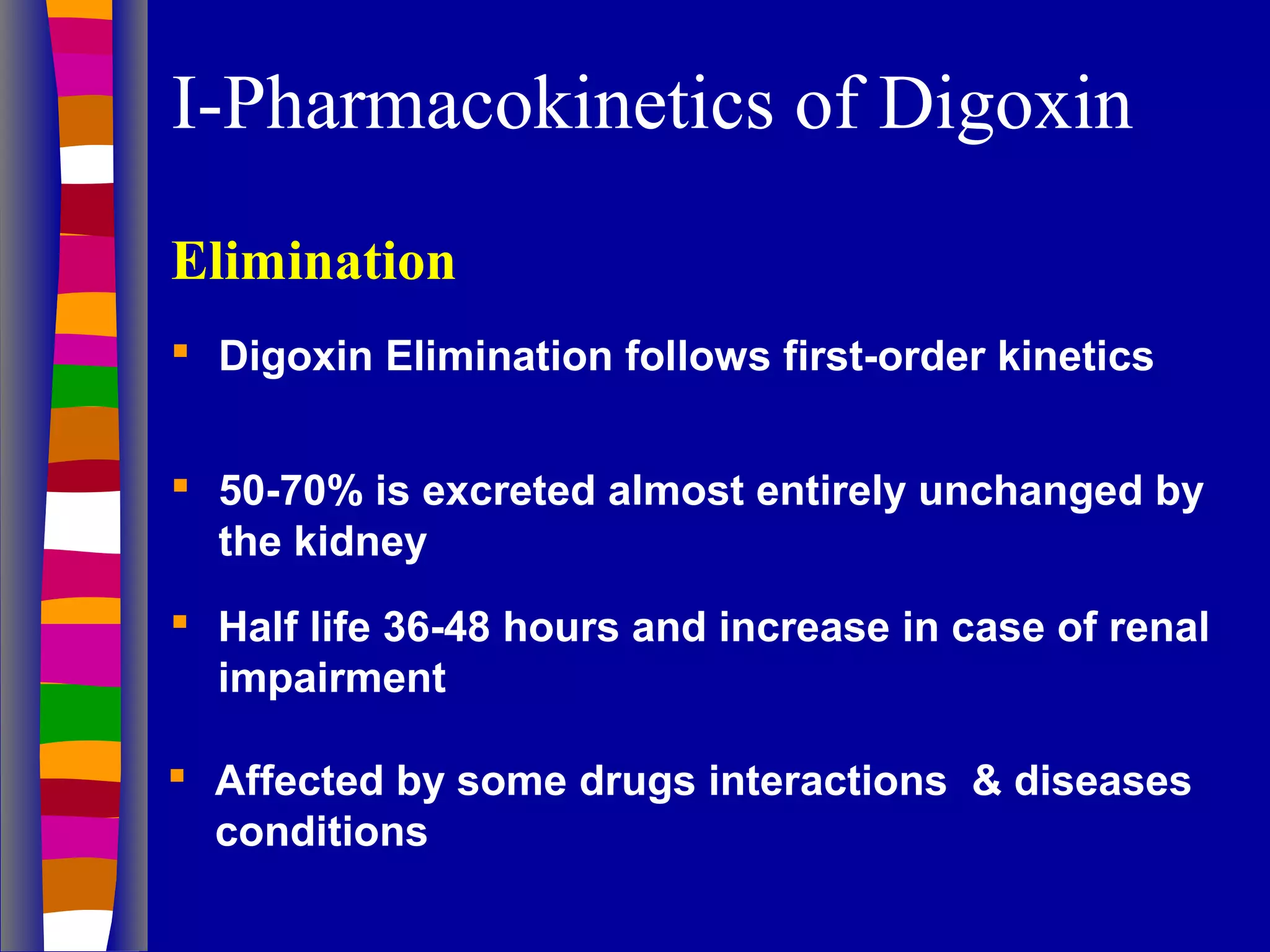 Clinical pharmacokinetics of digoxin | PPT