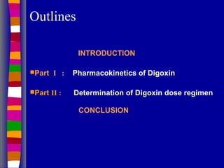 Clinical pharmacokinetics of digoxin | PPT