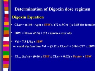 Clinical pharmacokinetics of digoxin | PPT