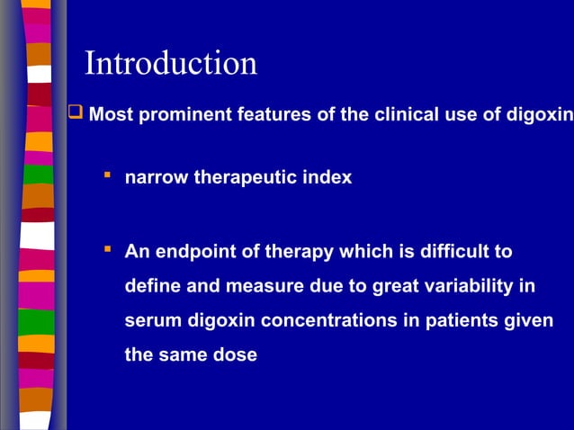 Clinical pharmacokinetics of digoxin | PPT