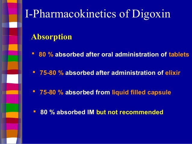 Clinical pharmacokinetics of digoxin