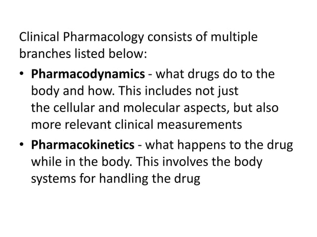 Clinical pharmacology and drug development | PPTX