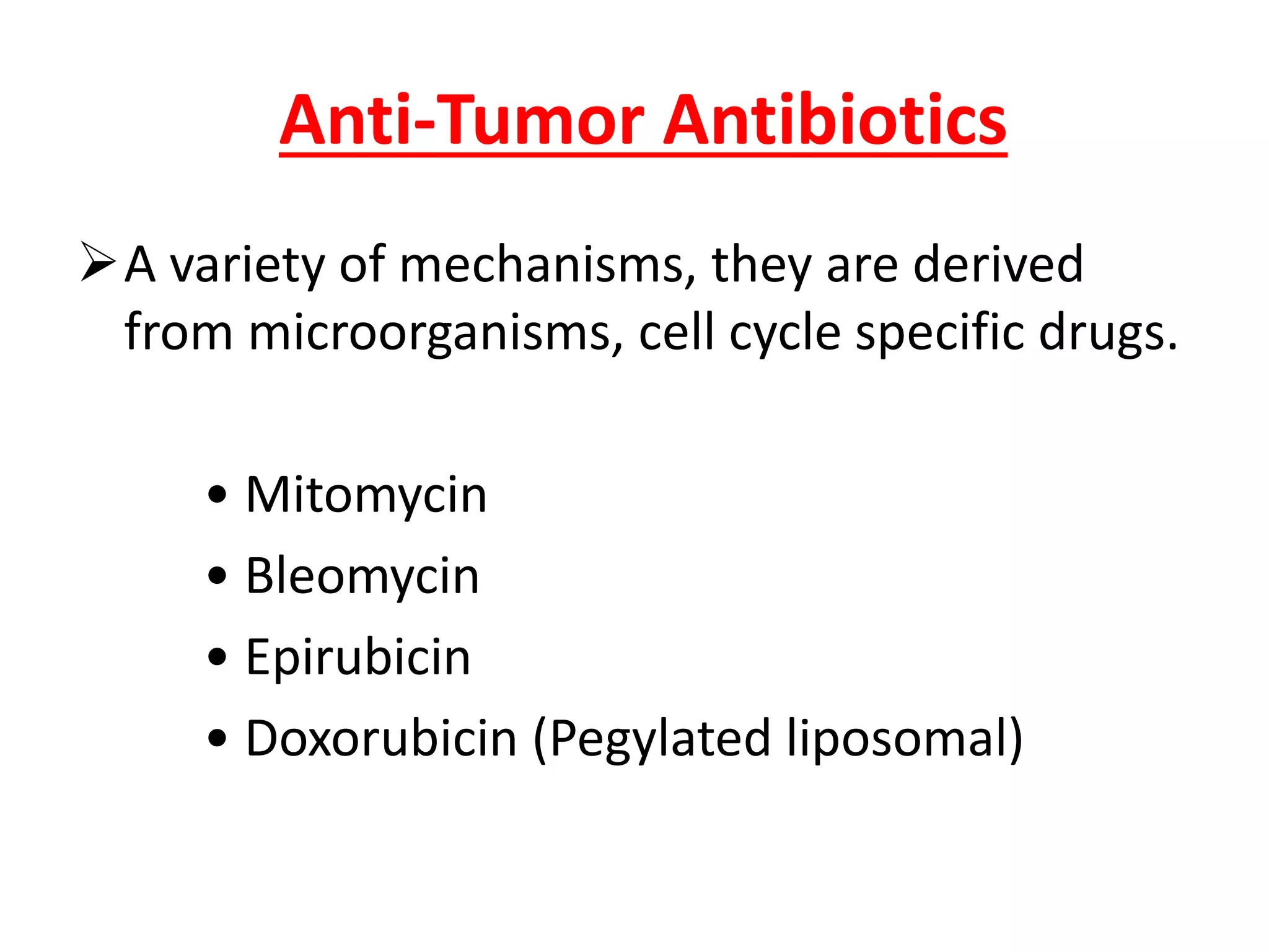 Clinical pharmacology module list of anti cancer drugs | PDF