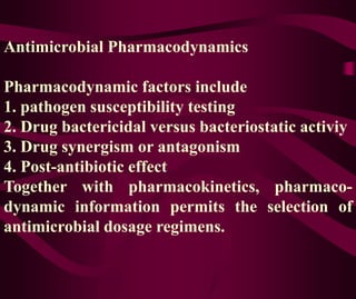 Clinical pharmacology of antibiotics | PPT