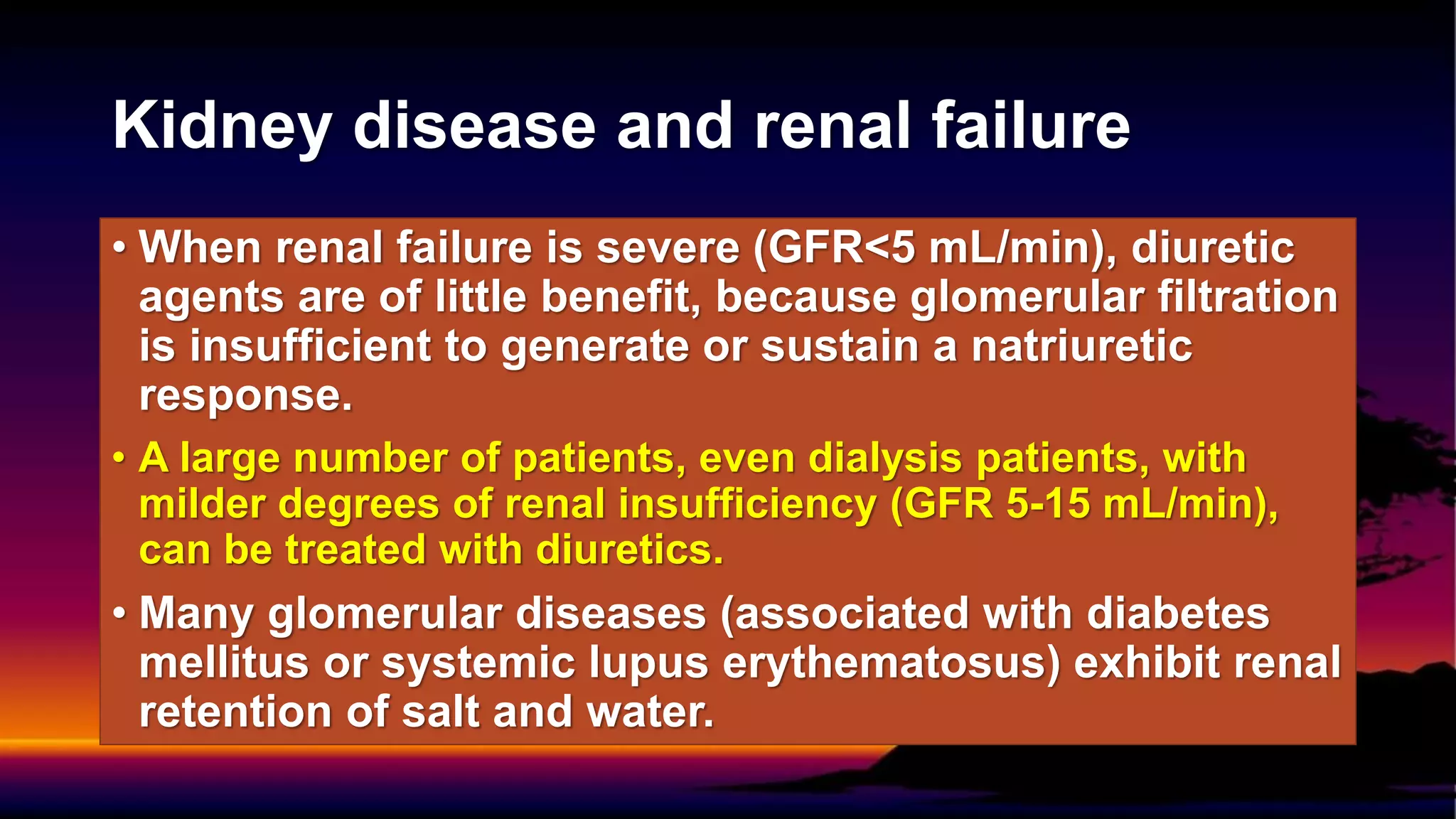Clinical pharmacology of diuretic agents | PPSX