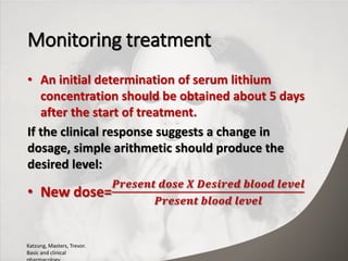 Clinical pharmacology of lithium | PPSX