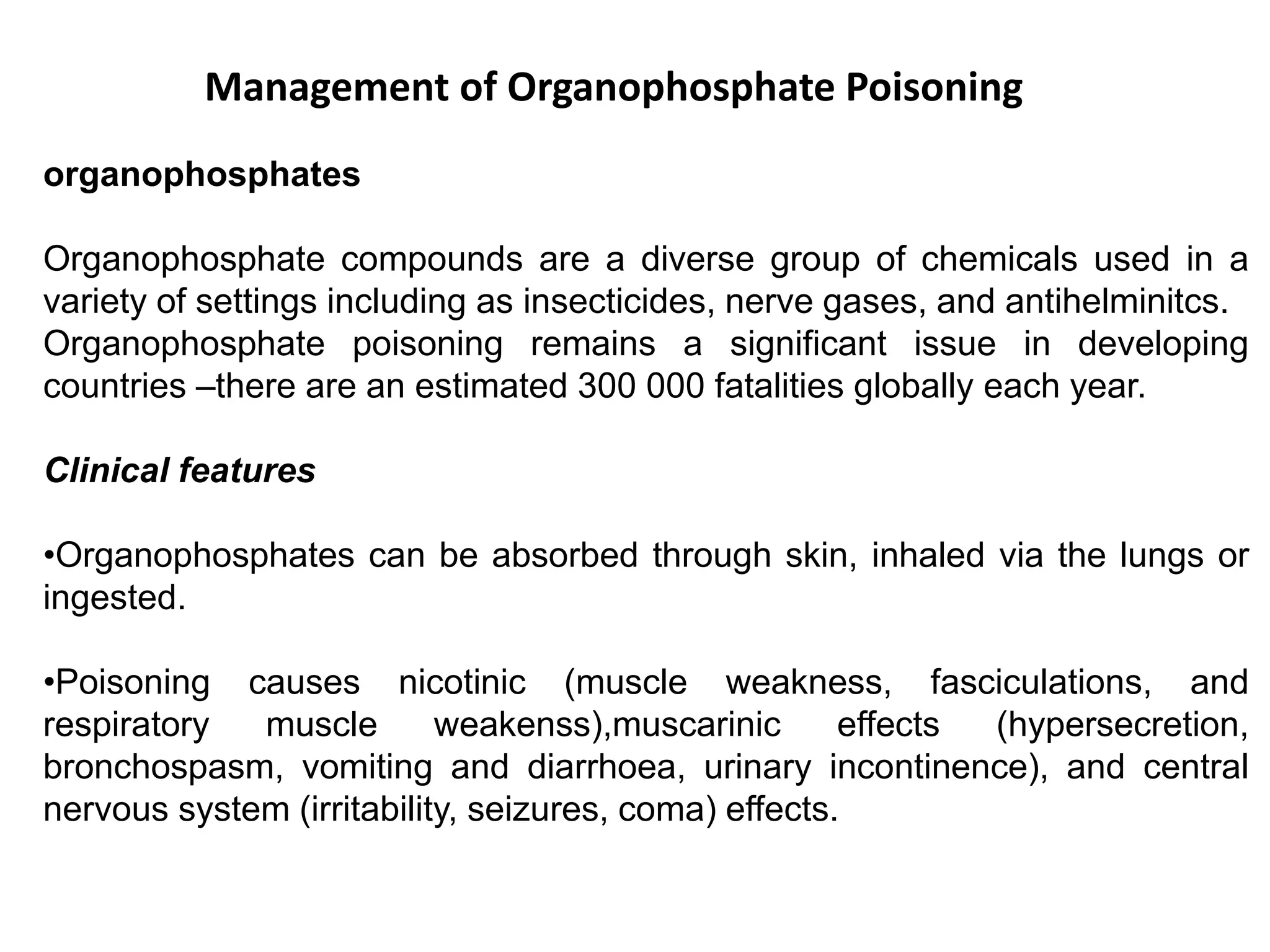 Clinical pharmacology of management of poisoning | PPTX