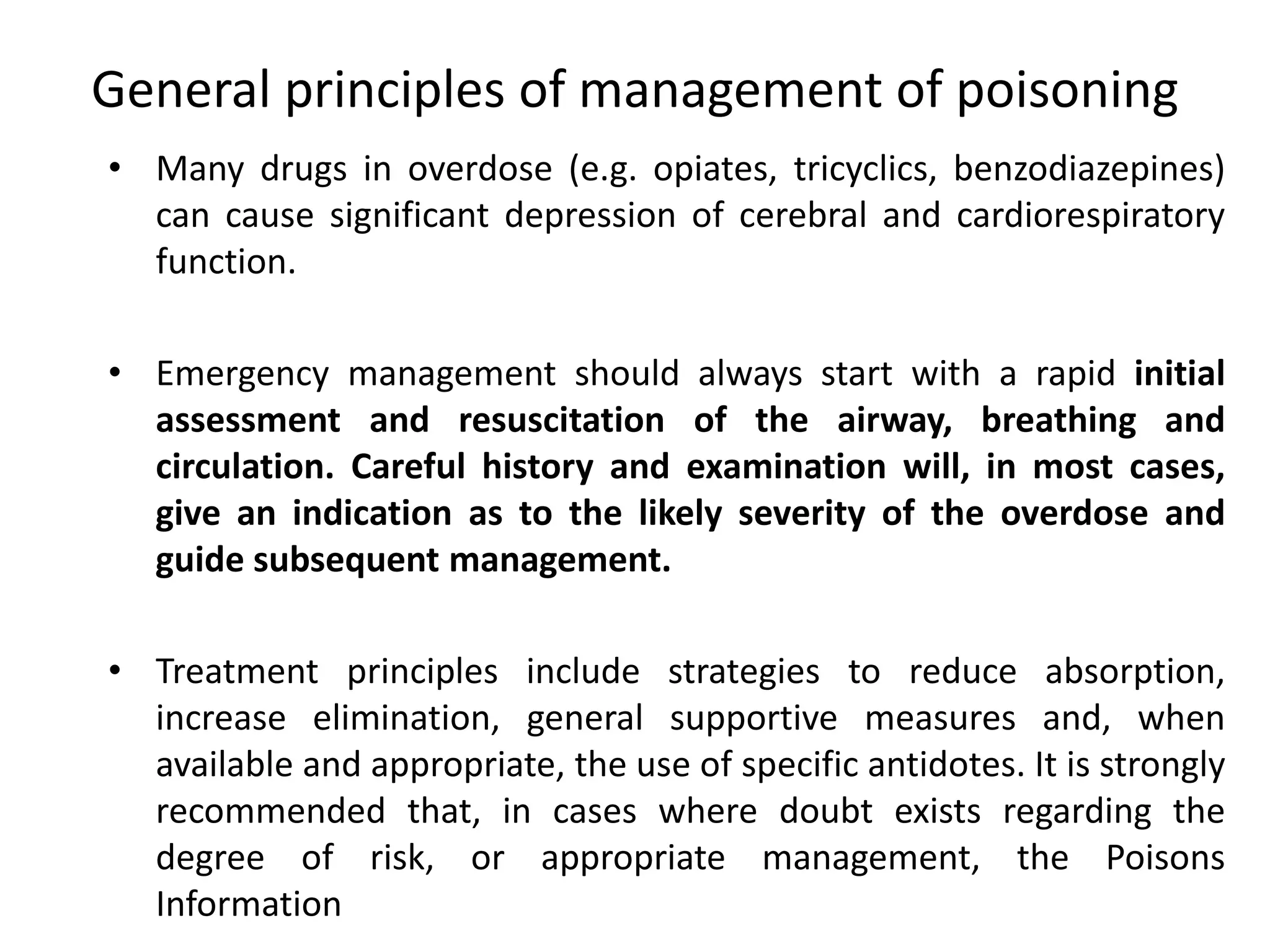 Clinical pharmacology of management of poisoning | PPTX