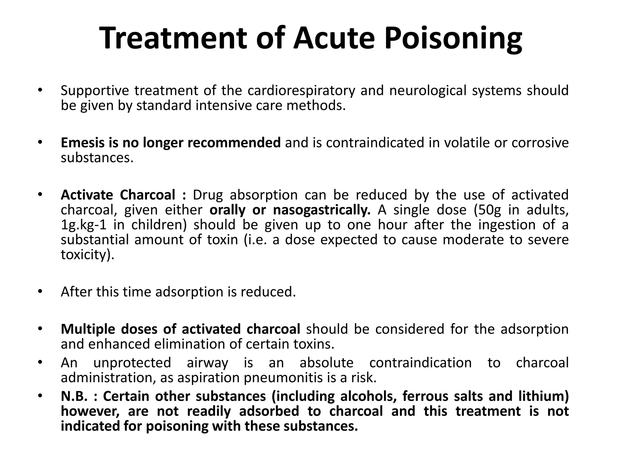 Clinical pharmacology of management of poisoning | PPTX