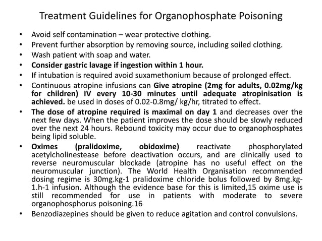 Clinical pharmacology of management of poisoning | PPTX | Lung and ...