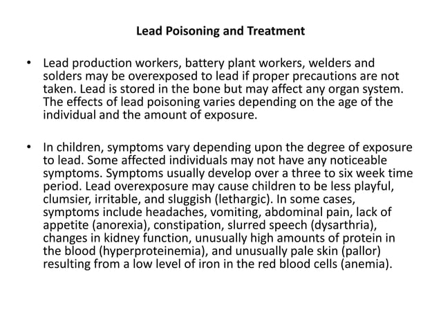Clinical pharmacology of management of poisoning | PPTX | Lung and ...