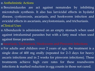 Clinical Pharmacology of the Anthelmintic Drugs.ppt