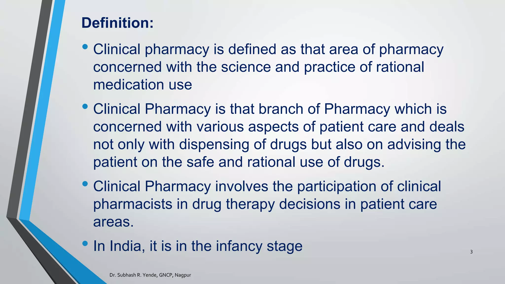 Clinical Pharmacy | PPTX