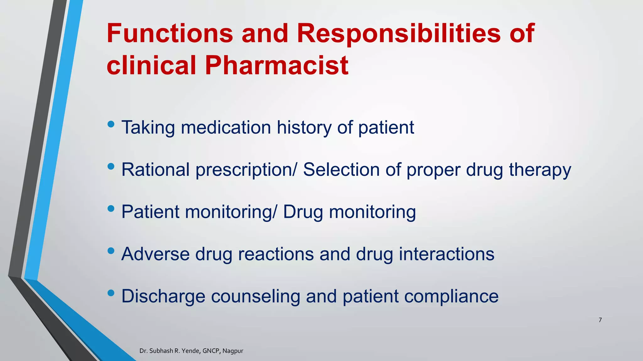 Clinical Pharmacy | PPTX