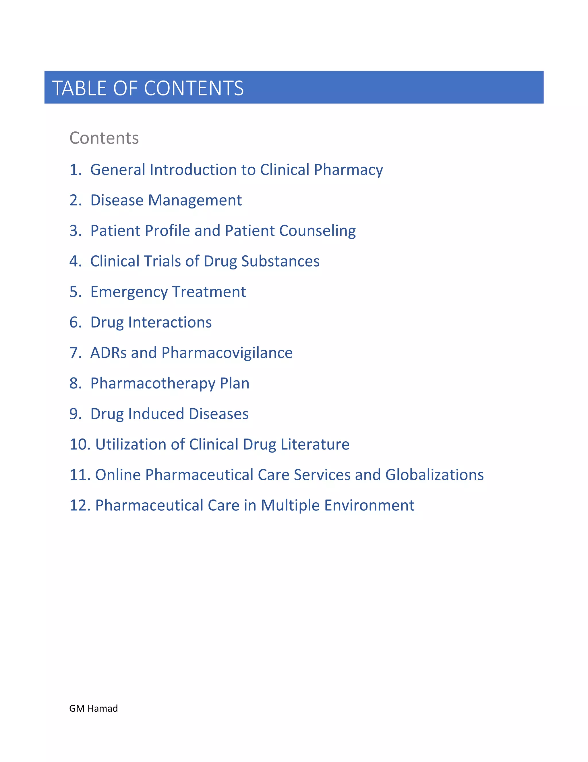 Clinical pharmacy complete notes | PDF