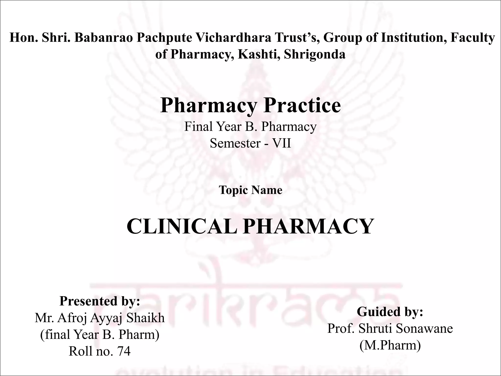 Clinical Pharmacy.pptx
