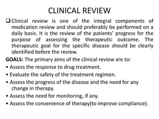 Clinical pharmacy services | PPTX