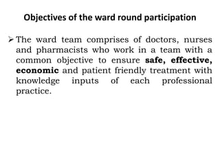 Clinical pharmacy services | PPTX