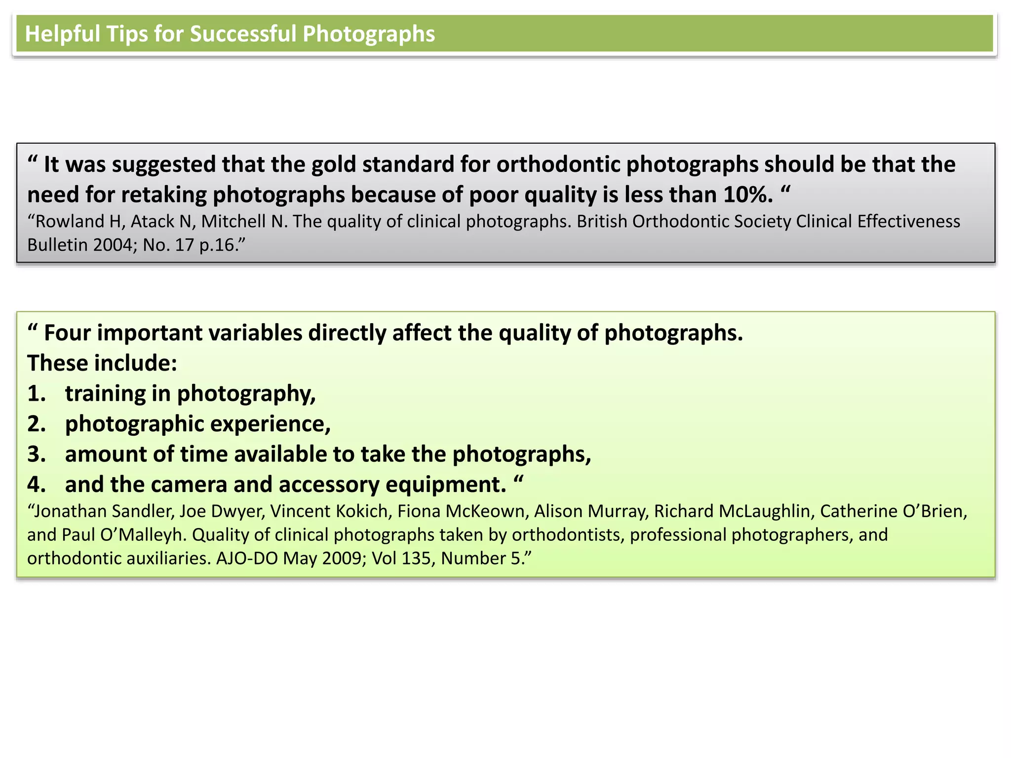 Clinical photography in Orthodontics | PPTX