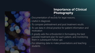 Clinical photography in orthodontics | PPTX