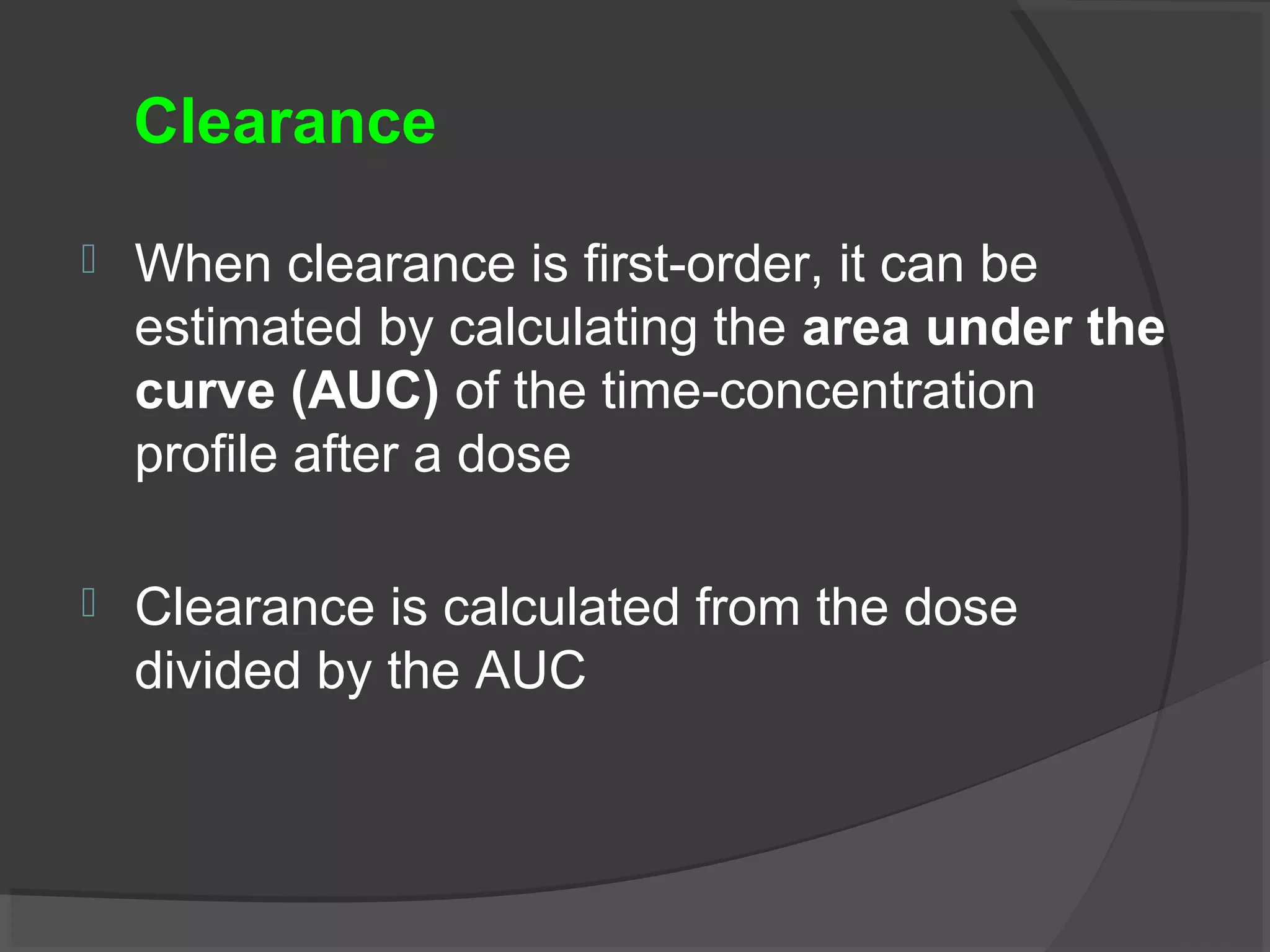 Clinical Pharmacokinetics-I [half life, order of kinetics, steady state ...