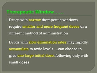 Clinical Pharmacokinetics-II [dosing of drugs, tdm] | PPT